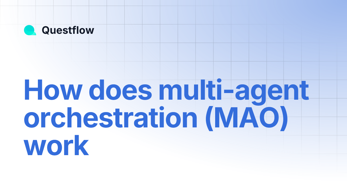 How does multi-agent orchestration (MAO) work | Questflow